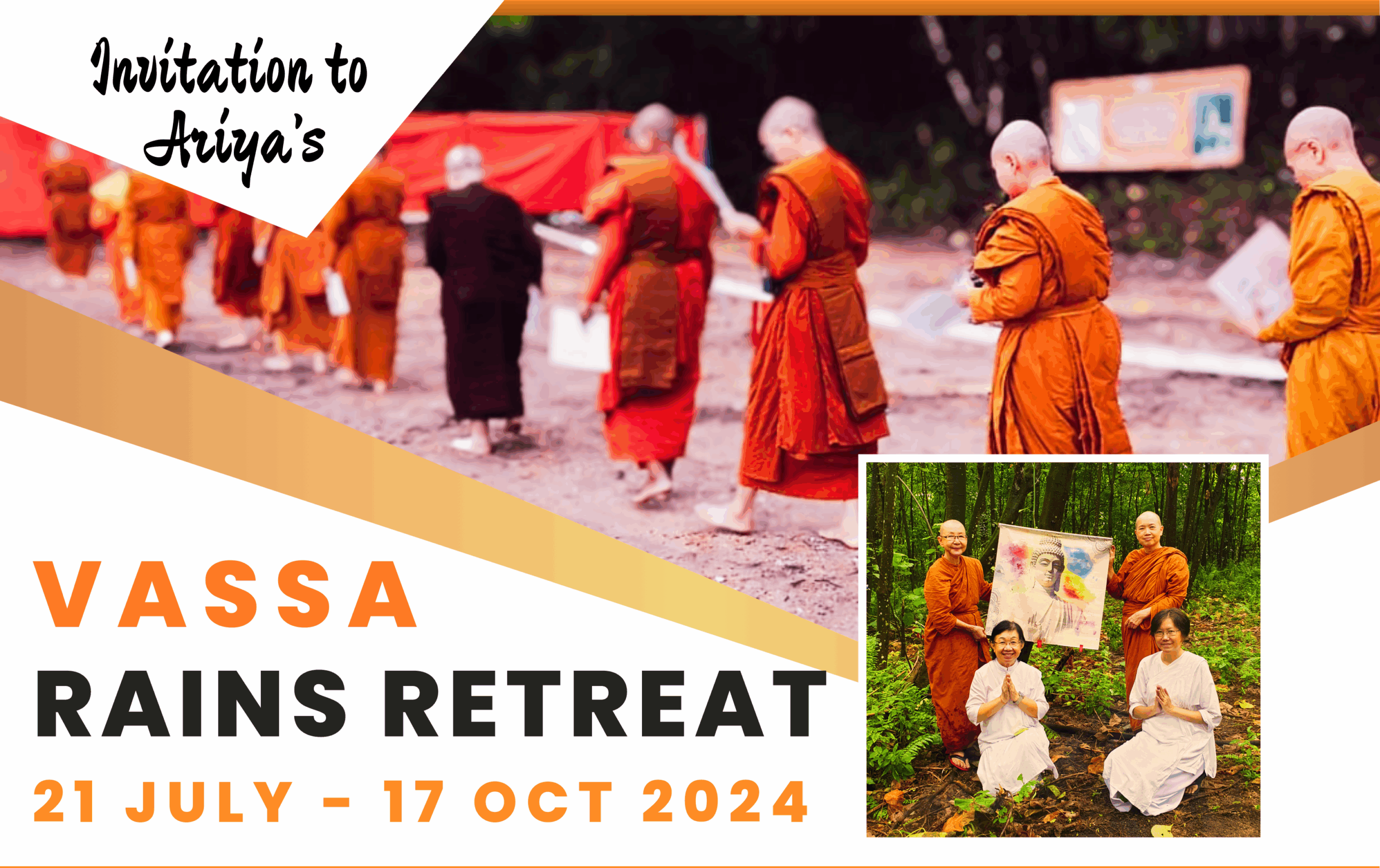 Vassa Rains Retreat Programs (21 July to 17 Oct 2024)